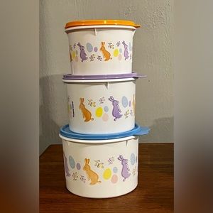 Tupperware | Kitchen | Tupperware Easter Bunny Canisters 3 | Poshmark